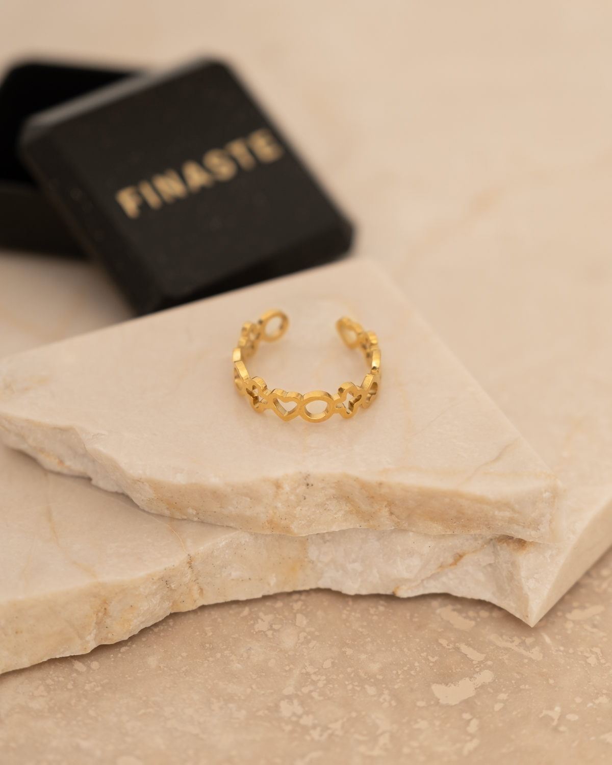 Cute symbols ring goudkleurig | Ringen | Finaste