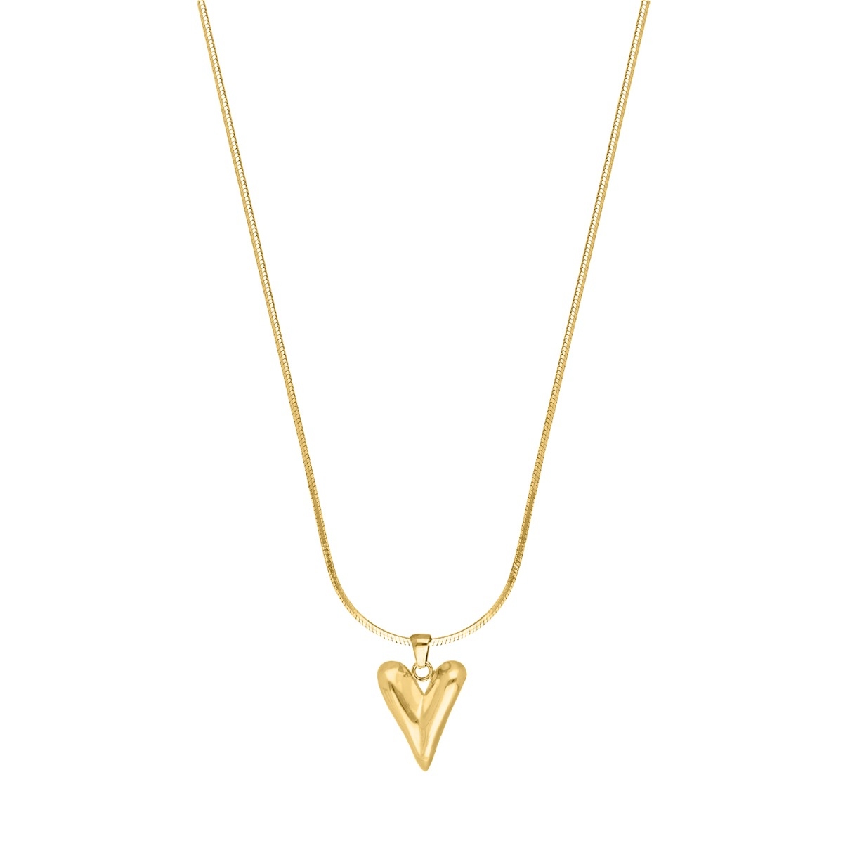 Lange ketting hart goudkleurig | Kettingen | Shop Finaste.nl