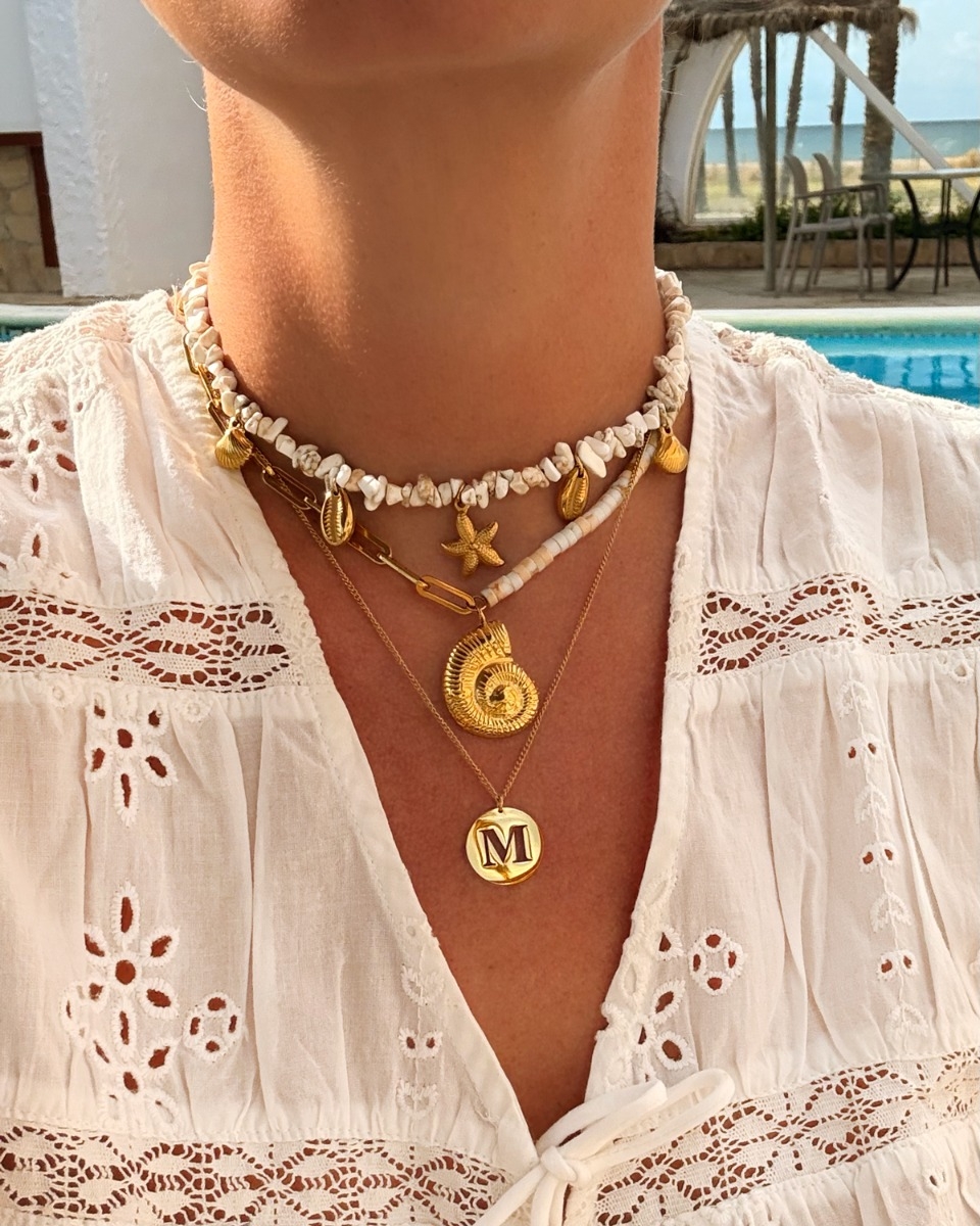 Statement initial ketting goudkleurig | Kettingen | Shop Finaste.nl