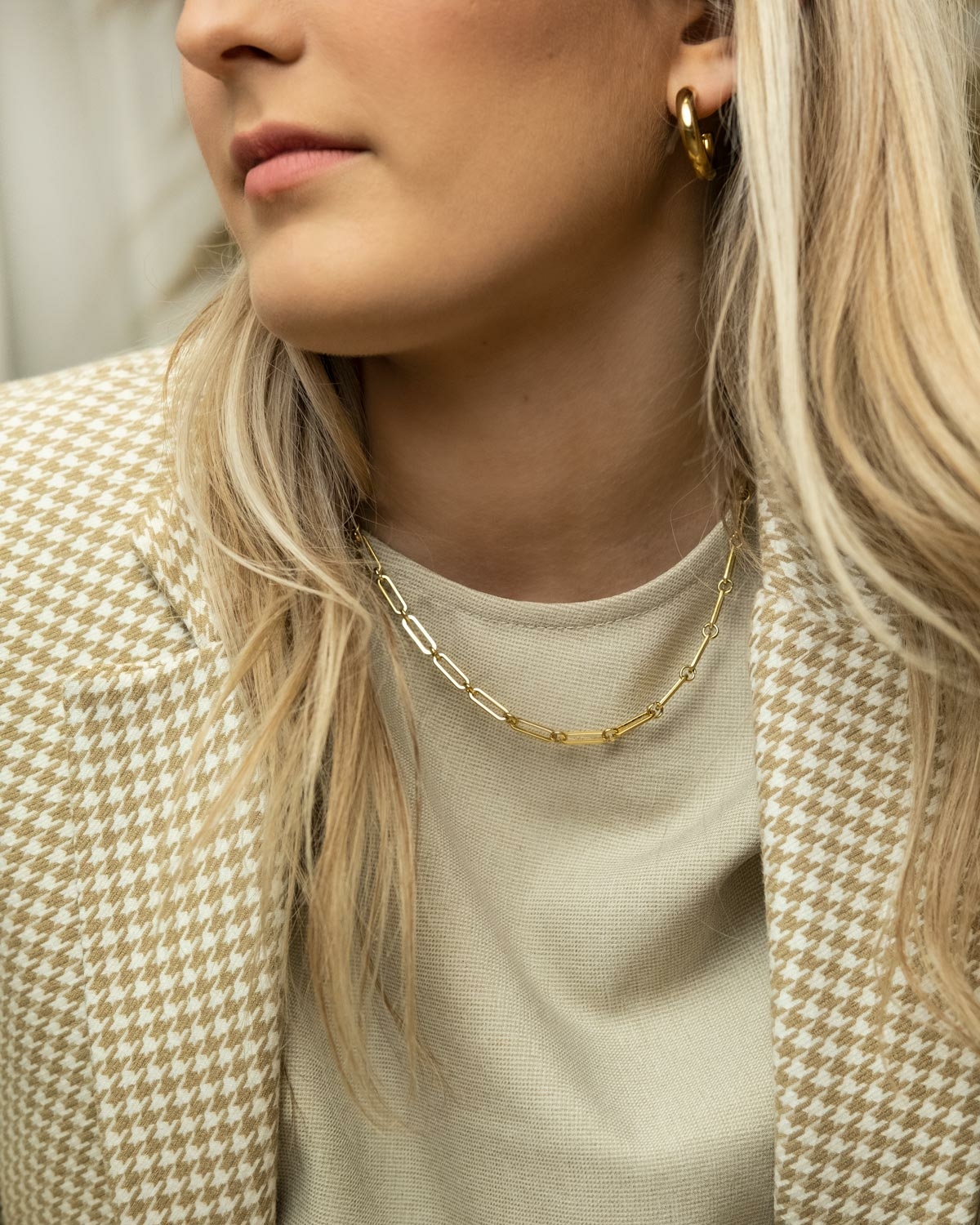 Ketting long chains gold plated | Schakelkettingen | Shop Finaste